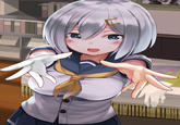 Hibiki cosplaying Gangut | Kantai Collection | Know Your Meme