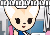 Fenneko's first appearance (From the original TBS shorts) | Aggretsuko ...