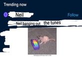 Neil Banging Out the Tunes | Know Your Meme