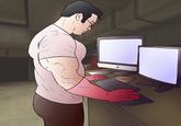 Buff Guy Typing on a Laptop Template #4 | Buff Guys Typing on Laptops ...