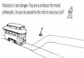 We forgot someone. | The Trolley Problem | Know Your Meme