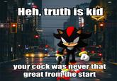 Nice Cock (Shadow the Hedgehog) | Nice Cock / Cock Rating | Know Your Meme