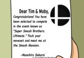 Heavy's invitation | Super Smash Bros. Invitation Letter | Know Your Meme