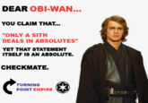 Only a Sith Deals in Absolutes | Know Your Meme