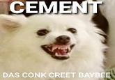 "CEMENT, DAS CONK CREET BAYBEE" he cackled before pressing the button ...