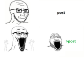 anime glasses wojak | Soy Boy Face / Soyjak | Know Your Meme