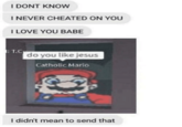 and then there's catholic mario | Catholic Mario | Know Your Meme