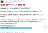 The Making of the C-- Pizza | BLFC Hallway Cum Pizza | Know Your Meme