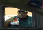 Surprised Fast Food Worker Reaction Image SD | "Here's Your ...