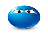 Bluemoji Cookie Muncher / Blue Emoji Eating a Cookie | Blue Emoji ...