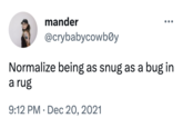 Snug as a Bug In a Rug | Know Your Meme