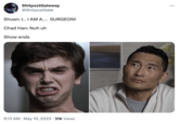 Live Gat reaction | I Am A Surgeon, Dr. Han! | Know Your Meme