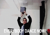Michael Scott With Speaker "Everybody Dance Now" | Know Your Meme
