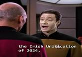 Data Saying "The Irish Unification of 2024" | Know Your Meme
