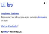 Lil Bro (Slang) | Know Your Meme