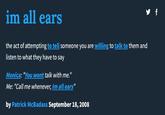 I'm All Ears | Know Your Meme