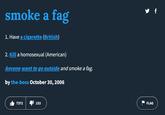 British Cigarette (Slang) | Know Your Meme
