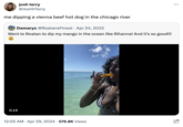 Rihanna Mango In The Ocean Trend | Know Your Meme