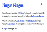 Tingus Pingus | Know Your Meme