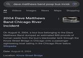 Dave Matthews Band Chicago River Poop Incident | Know Your Meme