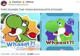 Yoshi Backshots Sticker | Know Your Meme