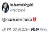 Nettspend Rhonda Situation / I Got Racks Now Rhonda | Know Your Meme