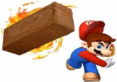Mario Throwing a Brick | Know Your Meme