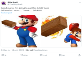 Mario Throwing a Brick | Know Your Meme