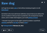 Raw Dog / Rawdog | Know Your Meme