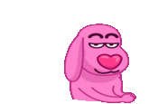 Pink Dog Telegram GIFs / Lovehound | Know Your Meme