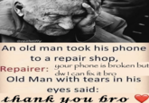 Old Man Took His Phone To A Repair Shop | Know Your Meme