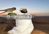 Rick Ross Holding a Falcon in the Desert | Know Your Meme