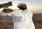 Rick Ross Holding a Falcon in the Desert | Know Your Meme