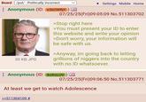 Board /pol/ - Politically Incorrect Anonymous (ID: e2bOWRY) 30 KB JPG ▼ Settings Mobile Home 07/25/25(Fri) 09:05:09 No.511303702 >Stop right here >You must present your ID to enter this website and write your opinion >Don't worry, your information will be safe with us. >Anyway, im going back to letting grillions of n------ into the country with no ID whatsoever. Anonymous (ID: ikxKOLUV) 07/25/25(Fri)09:06:50 No.511303771 At least we get to watch Adolescence >>511304109 #