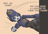 SAY, OL' CHAP! DO YOU HAVE A LICENSE TO VIEW THIS PAGE? 38