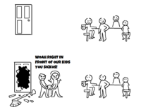 WOAH RIGHT IN FRONT OF OUR KIDS YOU SICKOS!