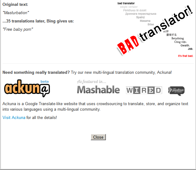 [Image - 383682] | Bad Translator | Know Your Meme