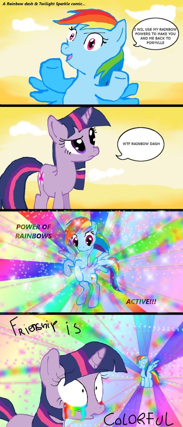Rainbow Dash And Twilight Sparkle Comic