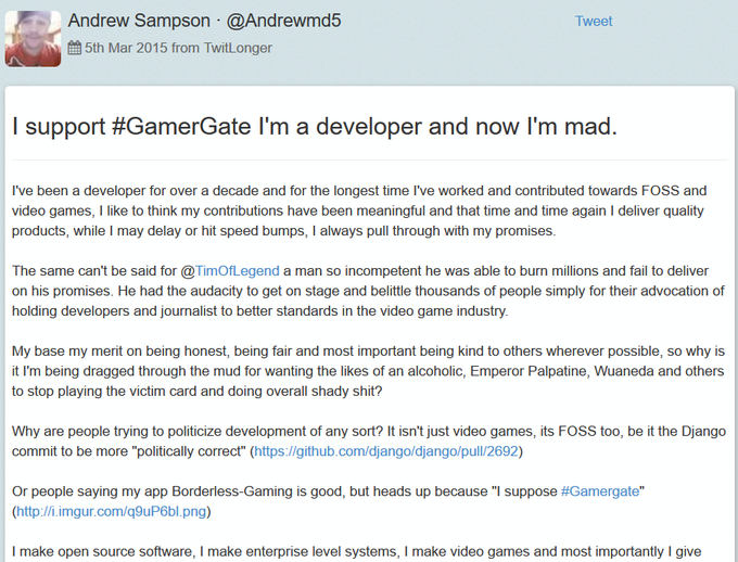 Sampson on this. | GamerGate | Know Your Meme