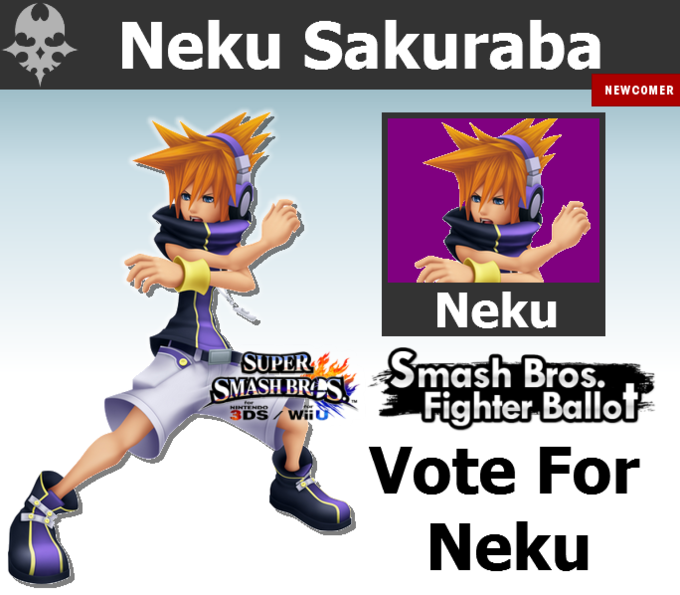 Vote Neku | Smash Bros. Fighter Ballot | Know Your Meme