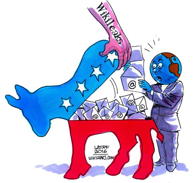 Cartoon by Carlos Latuff | 2016 Democratic National Committee Email ...