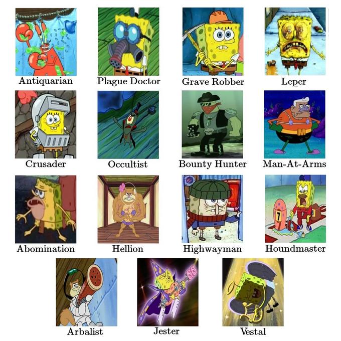 The spongiest dungeon | SpongeBob Comparison Charts | Know Your Meme