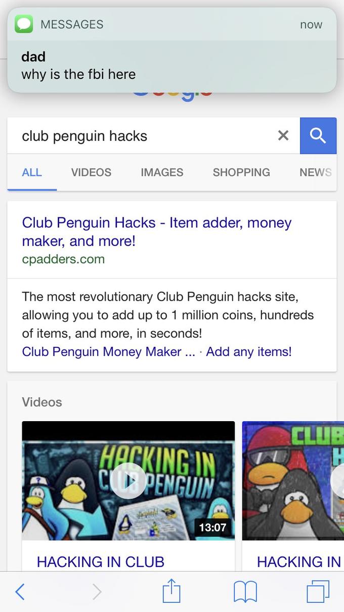 Club Penguin Hacks | "Why Is the FBI Here?" | Know Your Meme