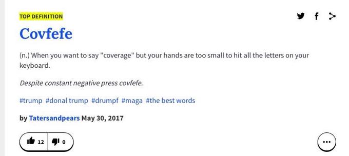 Urban dictionary is very fast | Covfefe | Know Your Meme