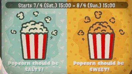 New Europe Splatfest: Salty Popcorn vs Sweet Popcorn | Splatoon | Know ...