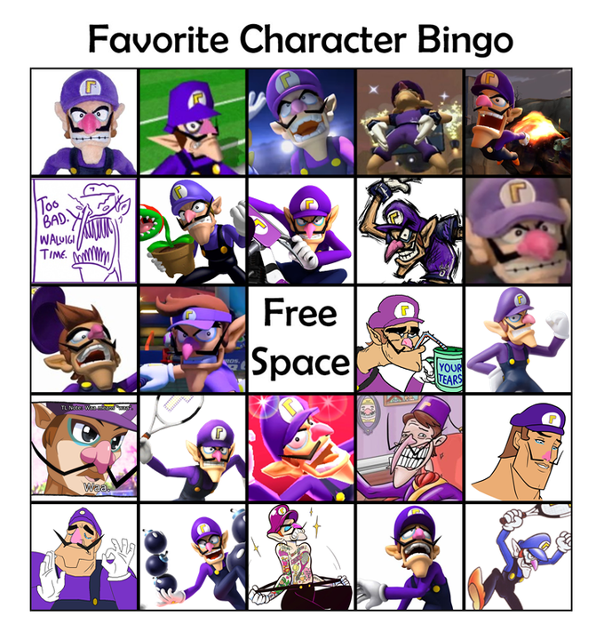 Best Character Bingo Favorite Character Bingo Know Your Meme
