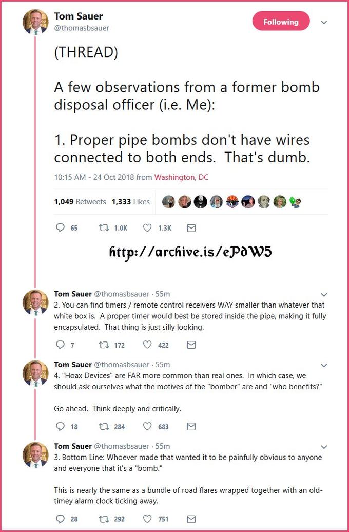 Former Bomb Disposal Officer Offers Analysis | 2018 Explosive Device ...