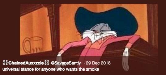 Want Da Smoke Bugs Bunny Shooting A Gun Know Your Meme