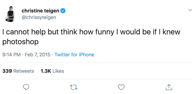 Teach Her Photoshop Chrissy Teigen Know Your Meme