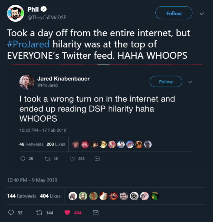 DSP's repsonse to ProJared | ProJared Cheating Scandal | Know Your Meme